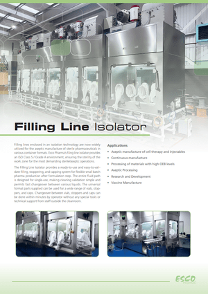 Filling Line Isolator